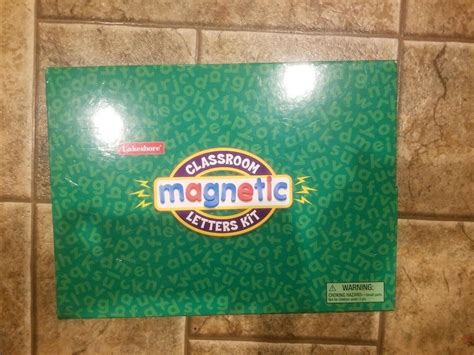 Lakeshore Classroom Magnetic Letters Kit And Storage Box Lower Case