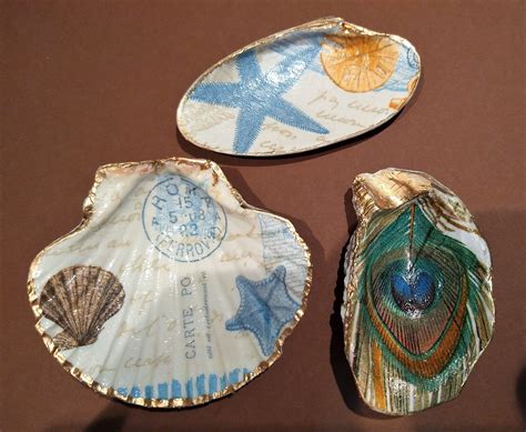Decoupage Shells Crafts