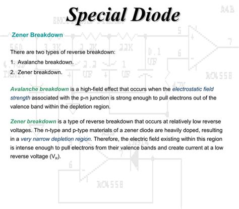 Working Principle Diode And Special Diode Ppt