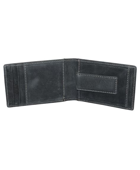 Buxton Mens Expedition Ii Rfid Front Pocket Flip Wallet With Money