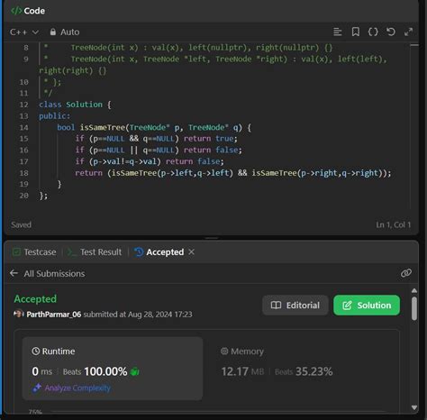 Parth Parmar On Linkedin 100daysofcode Leetcode Problemsolving