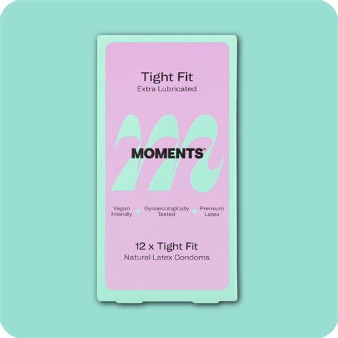 New Moments Tight Fit Ultra Thin Extra Lubricated Moments Condoms