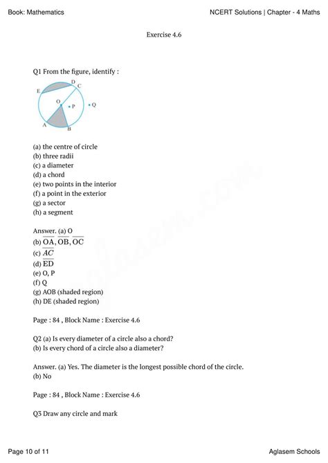 NCERT Solutions Class Maths Chapter Basic Geometrical Ideas