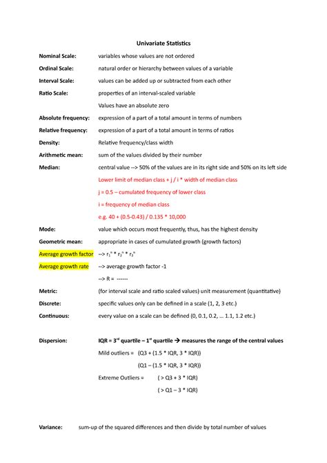 Summary Stats Xxxx Univariate Statistics Nominal Scale Variables Whose Values Are Not