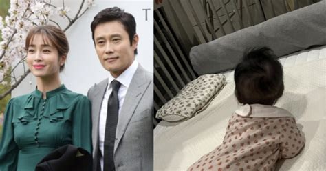 이병헌♥ 이민정 둘째 딸 치명적 뒤태 자랑 오늘만 뒤집기 50번 시도