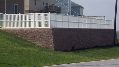 Retaining Wall Fence Requirements Wall Design Ideas