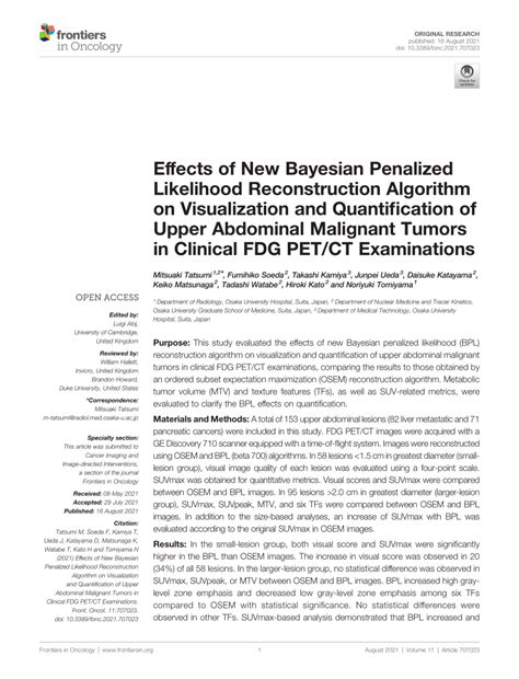 Pdf Effects Of New Bayesian Penalized Likelihood Reconstruction