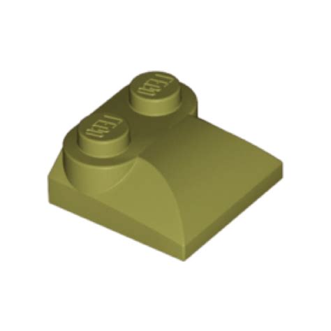 Lego® 47457 6073984 Brick 2x2 Slope Curved Olive Green
