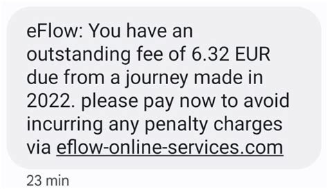 Eflow Text Message Scam L2 Cyber Security Solutions