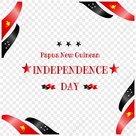 리본 요소 파푸아 뉴기니 독립 기념일국기국가 Png 일러스트 무료 다운로드 Lovepik