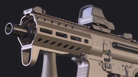 3D Model MPX SMG Model VR AR Low Poly CGTrader