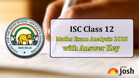 Isc Class 12 Maths Exam Analysis 2025 Difficulty Level Question Paper And Answer Key