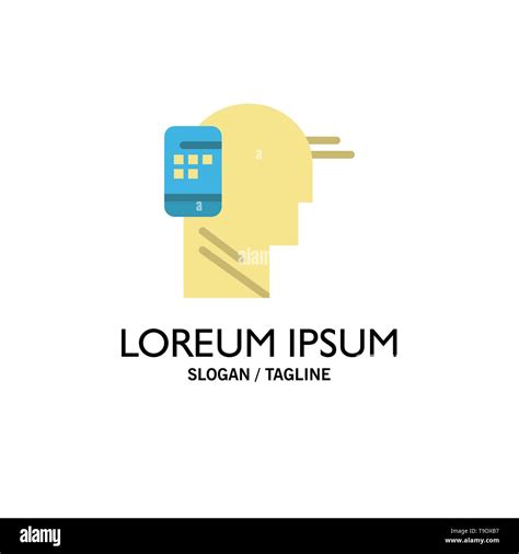 Communication Connected Human Mobile Mobility Business Logo Template Flat Color Stock