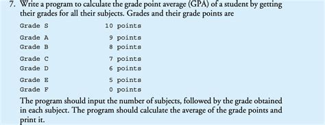 Solved IN C Write A Program To Calculate The Grade