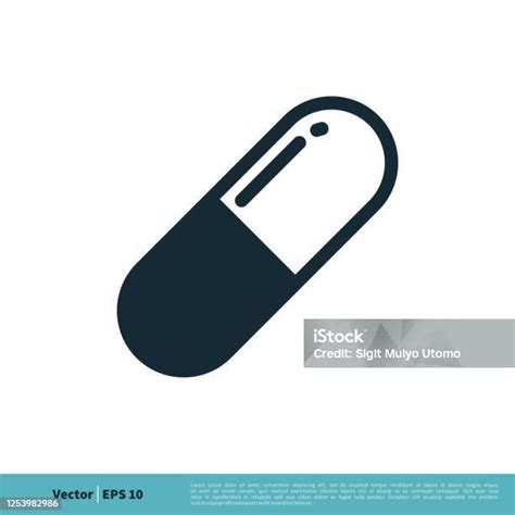 Ikon Kapsul Vector Logo Template Ilustrasi Desain Vektor Eps 10 Ilustrasi Stok Unduh Gambar
