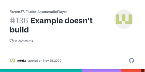 Example Doesnt Build · Issue 136 · Florent37flutter Assetsaudioplayer · Github