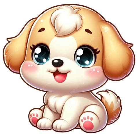 Desenho De Cachorrinho Fofo Isolado No Fundo Branco Png Desenho De