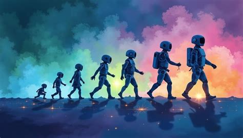 Free Digital Evolution Pathway Image Evolution Digital Watercolor