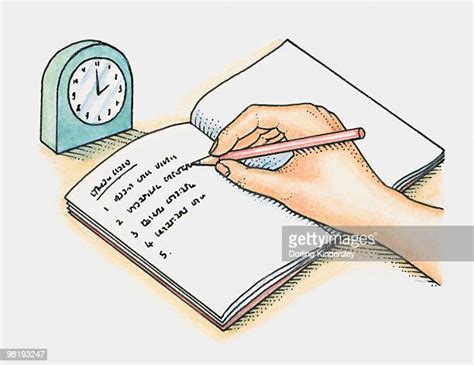 714 Mano Escribiendo Fondo Blanco High Res Illustrations Getty Images