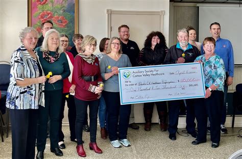 Auxiliary Society For Comox Valley Healthcare Celebrates 110 Years Of