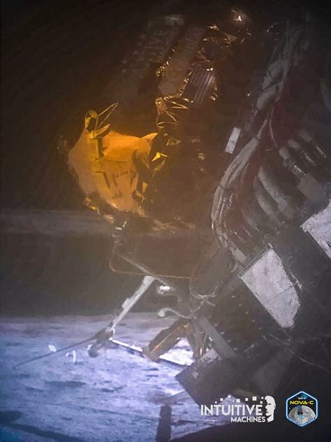 Intuitive Machines Odysseus Landers Engine Tipped Vehicle Over Says