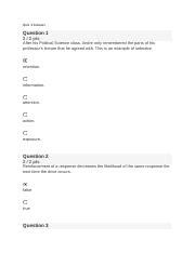 Quiz Answers Docx Quiz Answers Question Pts After His Political Science Class