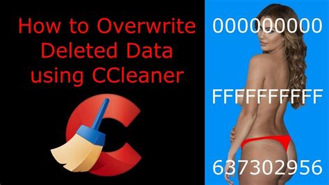 How To Overwrite Deleted Data Using CCleaner YouTube