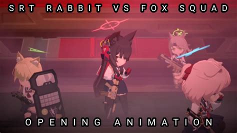 Blue Archive Srt Rabbit Vs Fox Squad Battle Opening Sequence