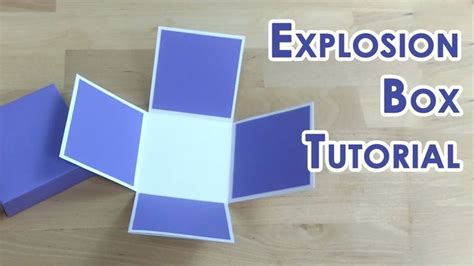 Tutorial Template Explosion Box Tutorial In 2020 Explosion Box