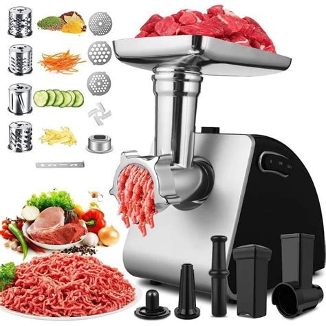 Hachoir en Hachoir à Viande Électrique W Râpe électrique Saucisse Electrique Broyeur de