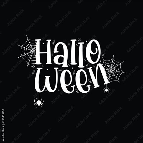 Happy Halloween Vector Typography Design Stock Vector Adobe Stock