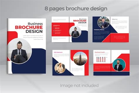 기업 회사 프로필 브로셔 템플릿 디자인 프리미엄 벡터