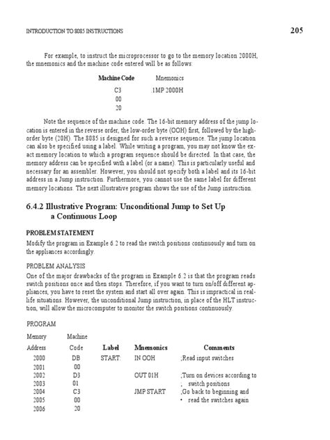 Machine Code Label Mnemonics Comments Pdf Integrated Circuit
