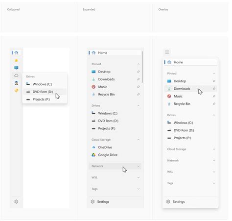 Feature Redesign Sidebar Control · Issue 13067 · Files Community