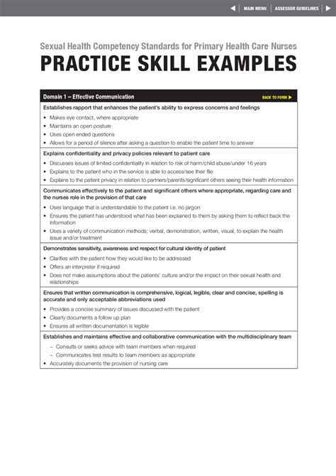 Practice Skill Examples Docsity