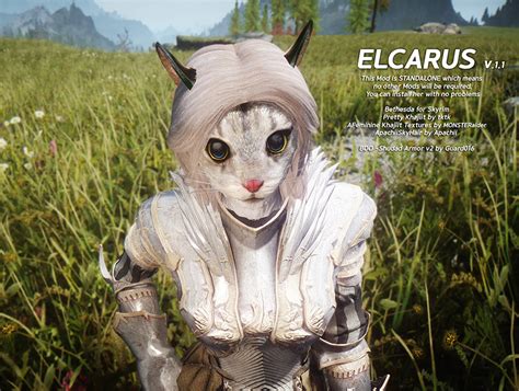 Elcarus Standalone Khajiit Follower Unp Uunp At Skyrim Nexus Mods And