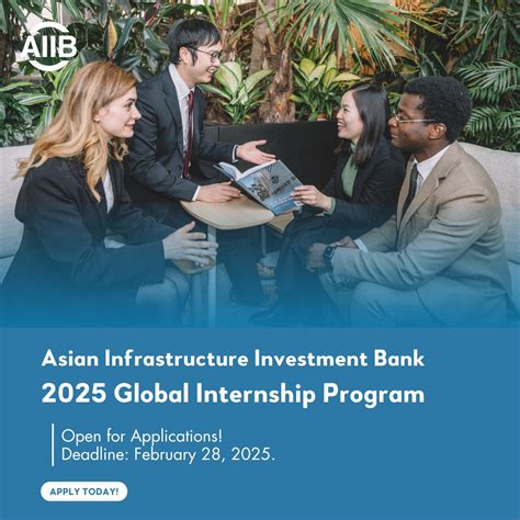 📢the 2025 Aiib 🌏global Internship Program Is Open For Applications Are You Enrolled In A Full