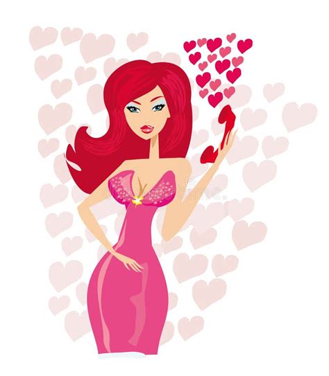 Girl In Love Stock Vector Illustration Of Young Love 21311513