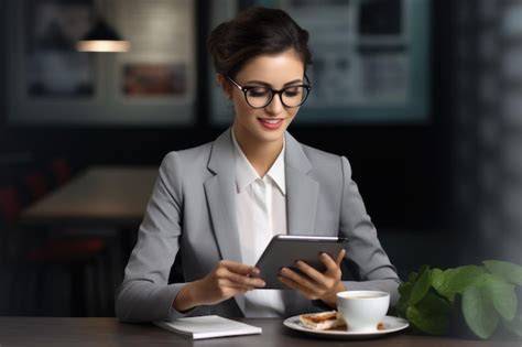 Premium Ai Image A Business Woman Wearing Suit