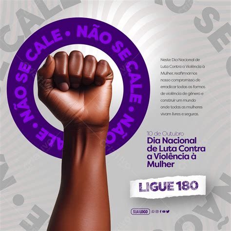 Post Dia Nacional De Luta Contra A Violência À Mulher Mulher Livres E
