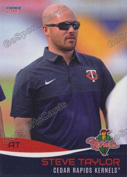 2017 Cedar Rapids Kernels Steve Taylor Go Sports Cards