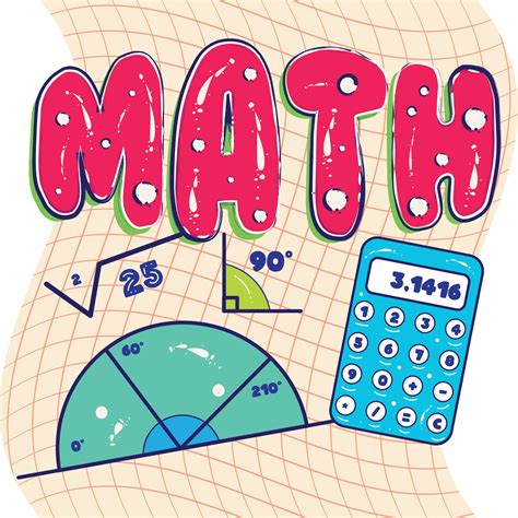 Calculator And Mathematical Angles Math Class Concept Vector Illustration 28074821 Vector Art At