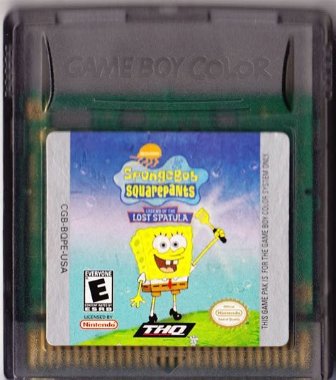 SpongeBob Squarepants Legend Of The Lost Spatula Cover Or Packaging Material MobyGames