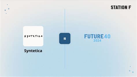 Very Proud To See Syntetica Selected As One Of The 40 Most Promising And Fast Growing Startups