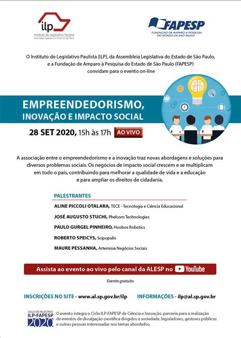 Empreendedorismo Inovação E Impacto Social Portal Ifsc