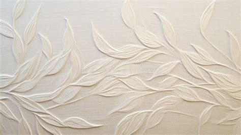 Embroidered Pattern Linen Fabric Stock Illustration Illustration Of