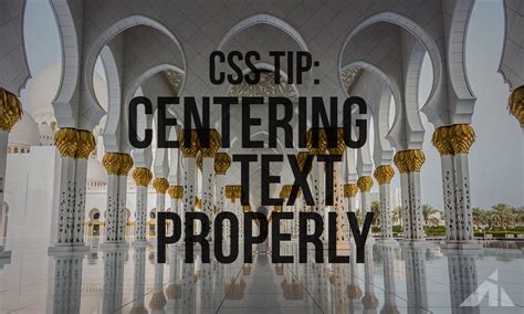 CSS Centering Text With Loose Tracking Almost Inevitable Tutorials