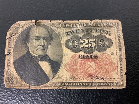 1874 25 Fifth Issue Fractional Currency Obsolete Bank Note Bill A71