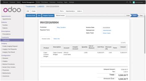 Odoo Dental Clinic Management System Pragmatic Techsoft