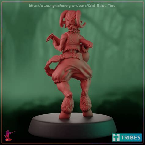 3d Printable Lute Playing Satyr Pre Supported Feywild Series 2022